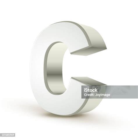 3 D 알파벳 실버 C 3차원 형태에 대한 스톡 벡터 아트 및 기타 이미지 3차원 형태 알파벳 C 은 금속 Istock