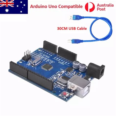 Arduino Uno Compatible R3 Dev Board Atmega328p Usb Cable Aus Stock