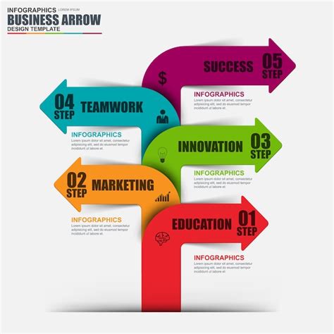 Premium Vector Infographic Step To Successful Vector Design Template Can Be Used For Workflow