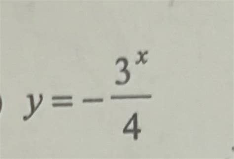 Solved Y 3x4 Math