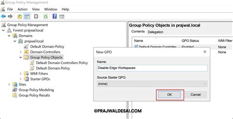Disable Edge Workspaces Using Group Policy Gpo