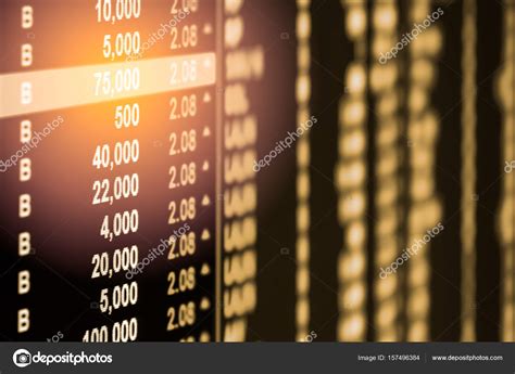 Index Graph Of Stock Market Financial Indicator Analysis On Led