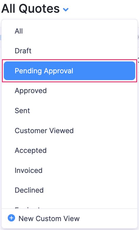 Manage Approvals Help Zoho Billing