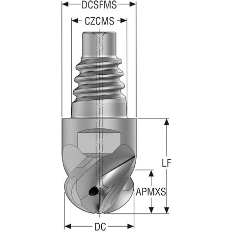 Seco Ball End Mill Heads Mill Dia Mm 1600 Mill Dia Decimal