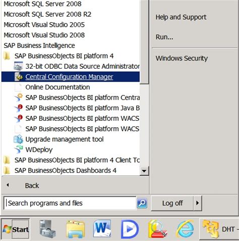 How To Change BusinessObjects BI CMS Database To S SAP Community