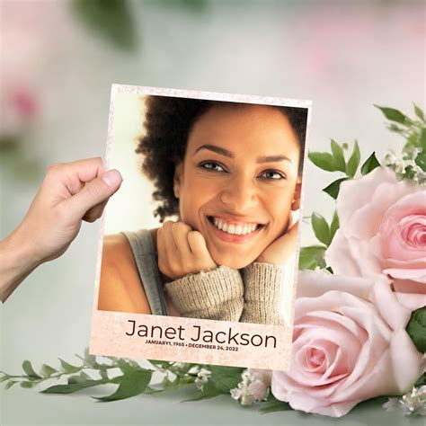 Funeral Program Template Memorial Program Editable Memorial Service