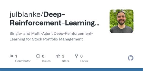 Github Julblanke Deep Reinforcement Learning Stock Portfolio Manager