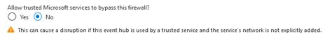 Azurerm Eventhub Namespace No Option To Allow Microsoft Trusted Services To Bypass Firewall
