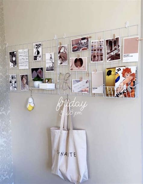Aesthetic Wall Grid Wall Accessories Wall Decor Bedroom Room Makeover Inspiration