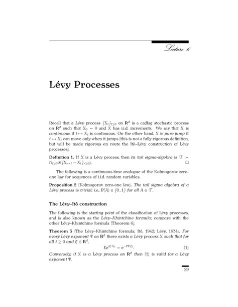 Lévy Processes