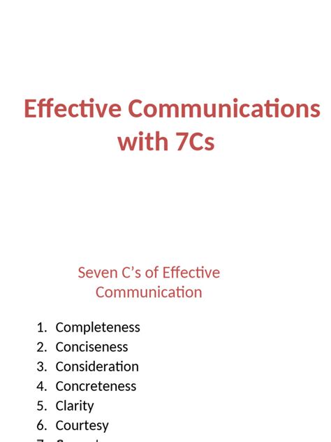 Seven Cs In Communication Pdf