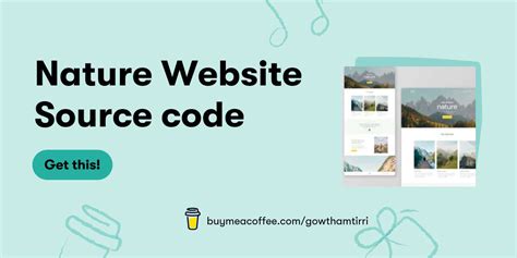 Nature Website Source Code Buymeacoffee