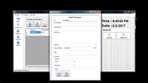 Attendance Monitoring System For RTTSE In VB Net With Source Code
