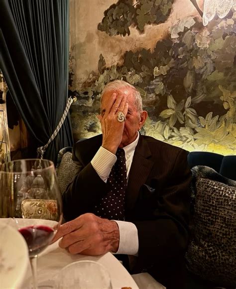 Old Guy Drinking Old Rich Guy Sitting At A Table Old Man And Woman