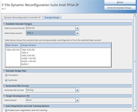 1 2 2 Ethernet Multirate Design Example Parameters