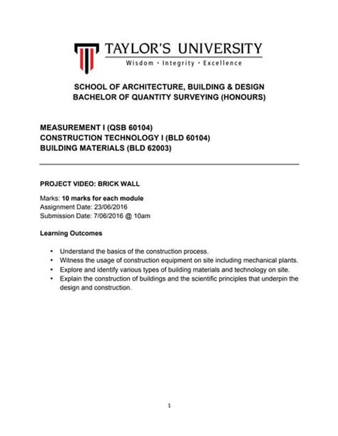 Assignment 1 Bld60204 Mac2017 Pdf