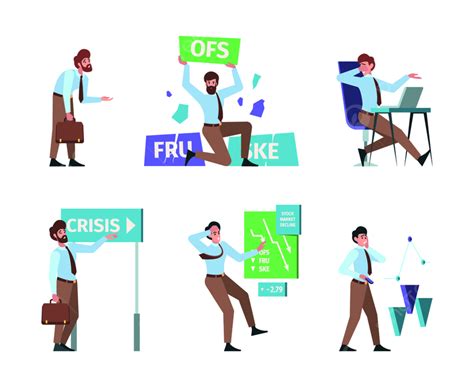 금융 위기 위기 주식 투자 달러 투자 남자 Png 일러스트 및 벡터 에 대한 무료 다운로드 Pngtree