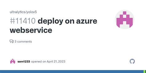 Deploy On Azure Webservice · Issue 11410 · Ultralyticsyolov5 · Github