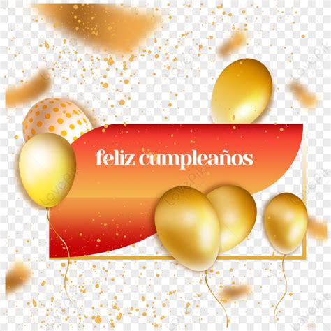 스페인 노란색 생일 일러스트 카드광택생일 풍선상표 Png 일러스트 무료 다운로드 Lovepik