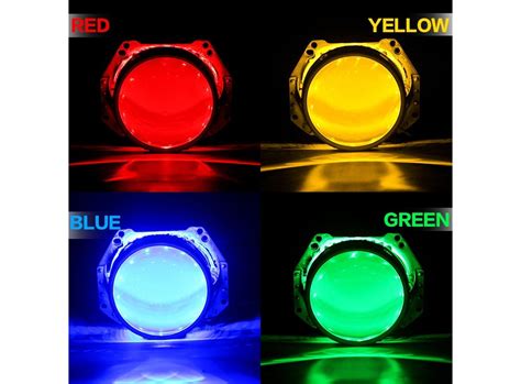 Car Led Devil Eye Demon Evil Eyes DRL LED Bluetooth APP RGB Headlights Motorcycle Projector