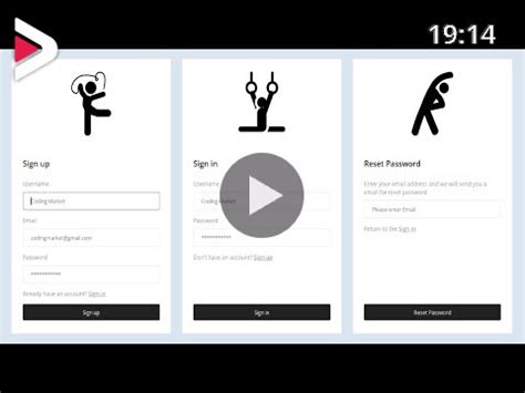 SignIn SignUp And Reset Password Forms In HTML And CSS Login Signup