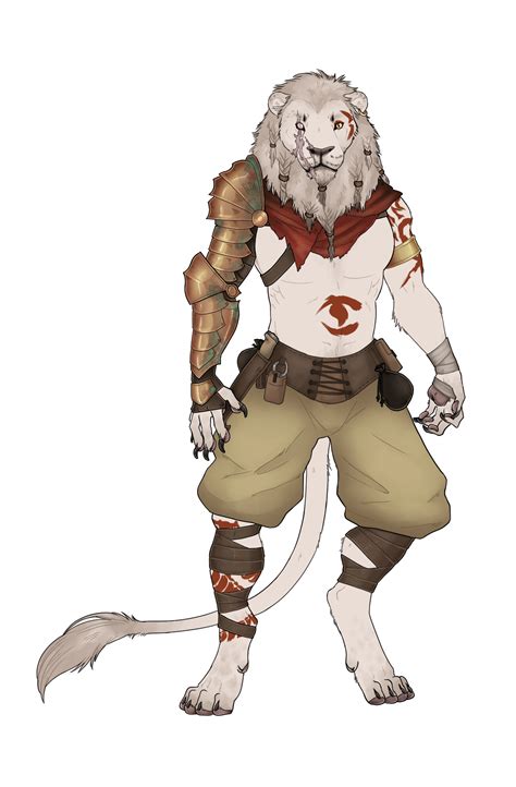 Leonin Monk Valo Niskanen Character Art Concept Art Characters