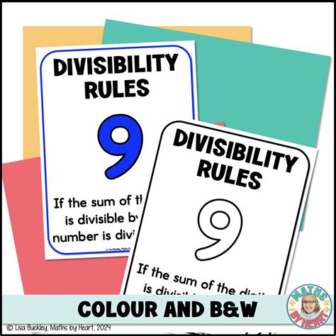 Divisibility Rules Classroom Display Posters Teaching Resources
