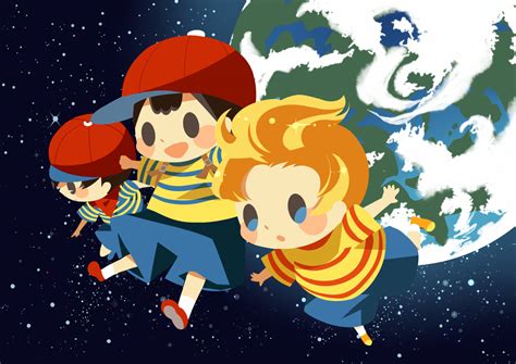 Ness Lucas And Ninten Mother And More Drawn By Hitofutarai Danbooru
