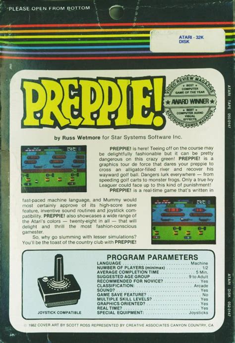 Atari 400 800 Xl Xe Preppie Scans Dump Download Screenshots Ads