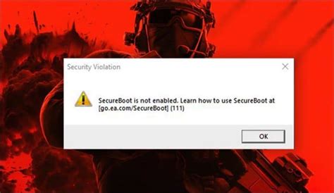 Secure Boot Inschakelen In Windows 10 Voor Battlefield 6