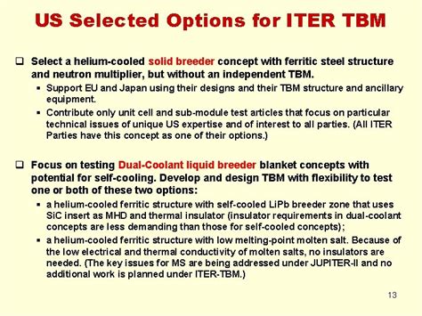 Iter Test Blanket Module Tbm And Iter Nuclear