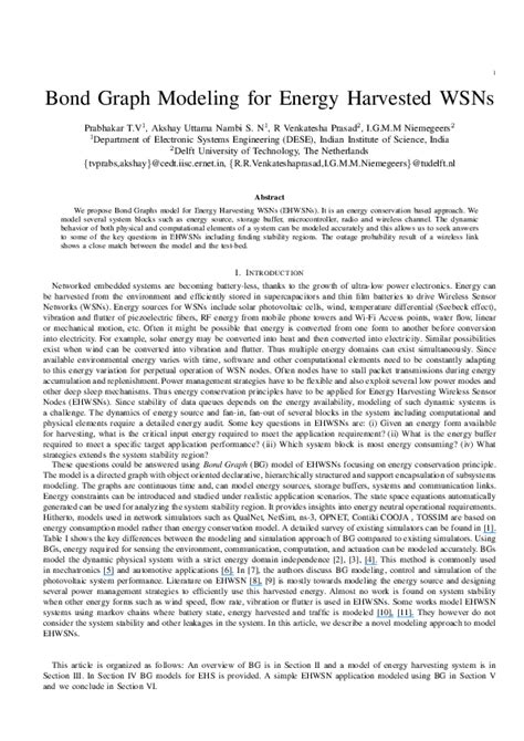 Pdf Bond Graph Modeling For Energy Harvesting Wireless Sensor Networks