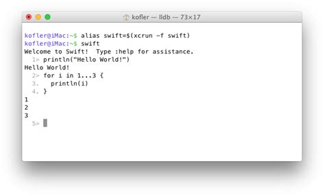 Swift Scripts Compiler Und Repl