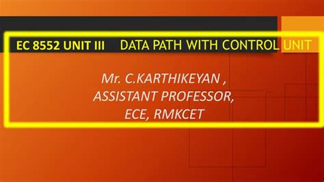 2 Datapath Design With Control Unitpptx