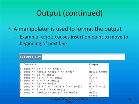 Object Oriented Programming 10 Variables Input And Output Ppt