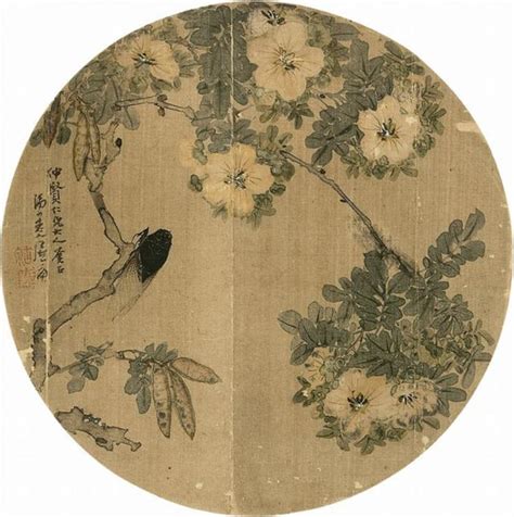 用筆簡潔敷色清淡疏朗淡雅瀟灑飄逸清 居廉扇面作品集 每日頭條