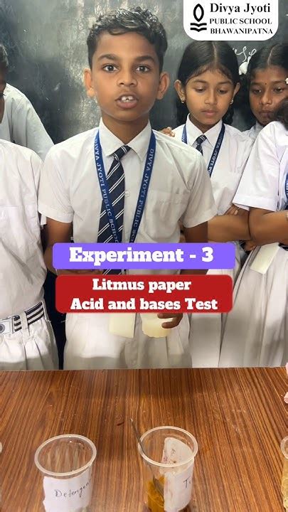 Experiment 3 Litmus Paper Acid And Bases Test Scienceexperiment Cbseschool Youtube