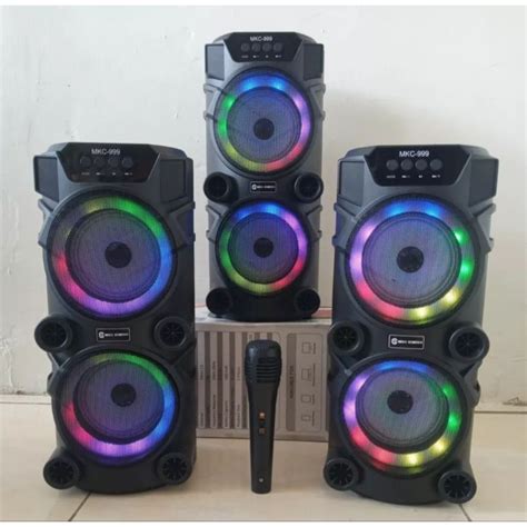 Jual Speaker Bluetooth Sq Bonus Mic Karaoke Dual Speaker Inchi X Salon Aktif Portable