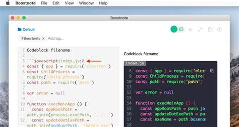 Markdown対応のプログラマー向けノートアプリ「boostnote」がコードブロックのファイル名表示やurlのタイトル取得機能などを