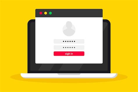 평면 디자인 로그인 양식 무료 벡터