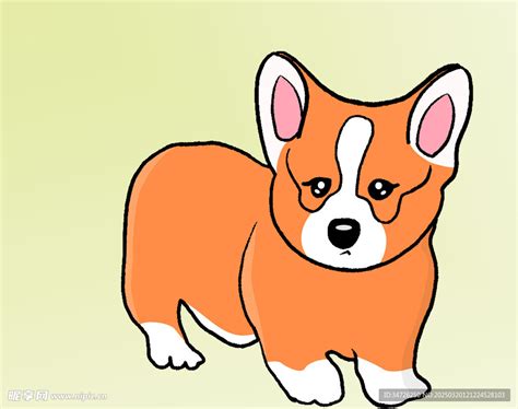 柯基犬卡通设计图 卡通设计 广告设计 设计图库 昵图网