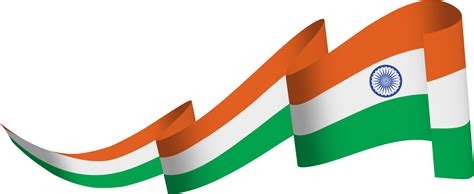 India Flag Ribbon Banner 10259702 PNG
