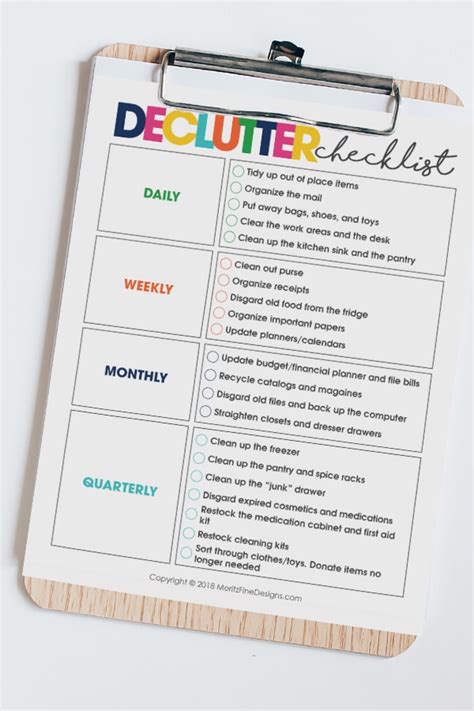 Clutter Control Checklist Declutter Your Home Now