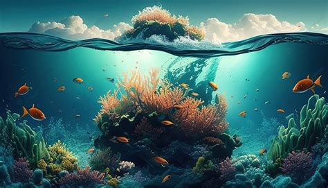 Wallpaper Pemandangan Bawah Laut