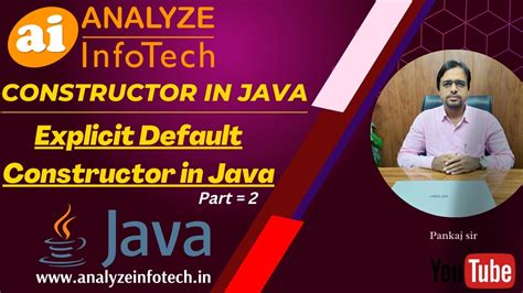 Constructor In Java Part2explicit Default Constructor In Java Youtube