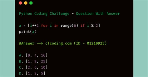 Python Coding Challange Question With Answer 01210925 ~ Computer