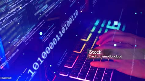 Coding And Scripting On Computer Typing Scripts And Codes On Keyboard