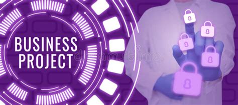 Conceptual Display Business Project Word For Planned Set Of Interrelated Tasks To Be Executed