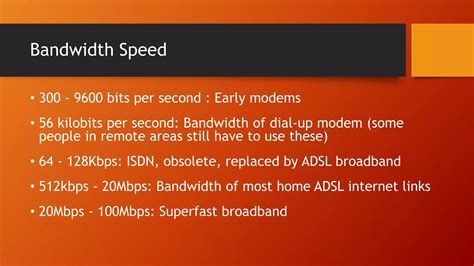 bandwidth pptx computer networking computing