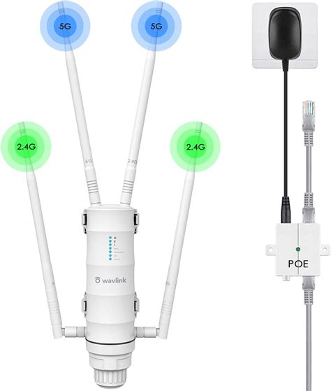 Amazon Com Wavlink Outdoor Wifi Extender Ac Dual Band Long Range Wifi Extender With Poe